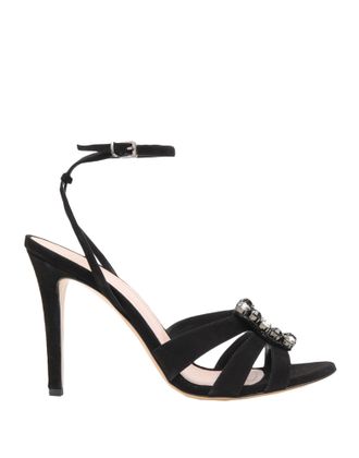8 by YOOX SUEDE RHINESTONE EMBELLISHED SANDAL