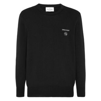 Philipp Plein Pullover Round Neck Ls Love - - Knitwear - Herren - Schwarzk - 3XL