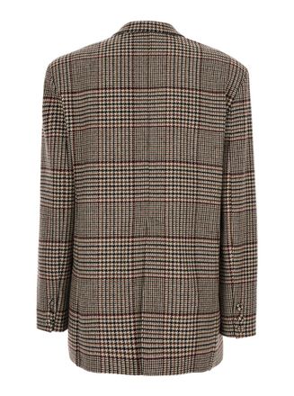 Federica Tosi Womens Blazer Galles Multicolour Wool-Blend Blazers Jacket