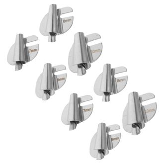 Aboofan TEHAUX 8 St&uuml;ck Rollsaum N&auml;hfu&szlig; 7-10mm Gebogene Saumf&uuml;&szlig;e aus Metall Universell Kompatibel f&uuml;r N&auml;hmaschinen Pr&auml;zise Saumverarbeitung bei Leichten bis Mi