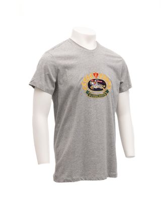 Burberry Cotton Logo-Embroidered T-Shirt - Gray