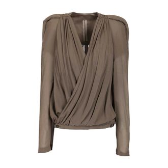 Rick Owens Damen, Blusen & Hemden, Grau, SGr&ouml;&szlig;e