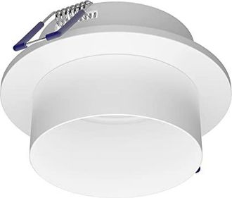 LEDs Com Cadre de montage au plafond KRON, rond, blanc mat