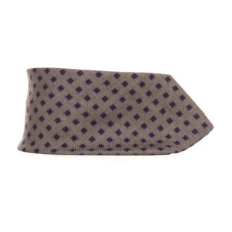 Kiton Kaschmir Fantasie Krawatte- 7 Falten- Ungef&uuml;ttert - - Accessories - Herren - Beige - ONE SIZE
