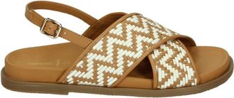 Geox Femme, Chaussures, Brun, Taille: 38 EU Sandales Sportives Marron avec Largeur G