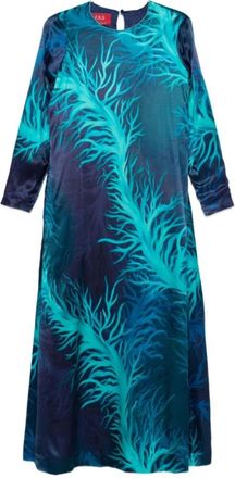 F.R.S. For Restless Sleepers F.r.s For Restless Sleepers, Femme, Robes, Multicolore, Taille: 38 FR Printed Silk Dress