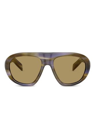Prada lunettes de soleil &agrave; monture pilote - Violet