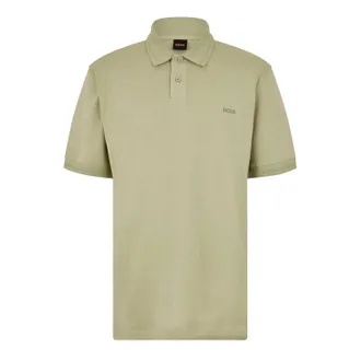HUGO BOSS Poloshirt f&uuml;r Herren, Verriegelung, kurz&auml;rmlig (Gr&uuml;n)