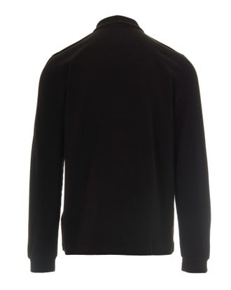 Lacoste Mens Polo Shirt Long Sleeve Black Cotton T-shirts And Polos