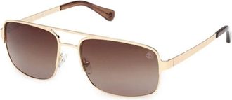 Timberland Homme, Accessoires, Jaune, Taille: 63 MM Navigator Lunettes de soleil