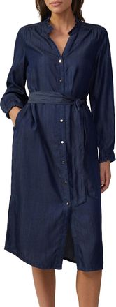 s.Oliver Hemdblusenkleid in Denim-Optik