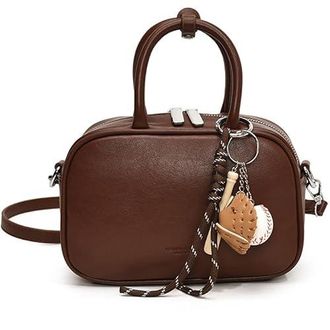 Generic Sac &agrave; bandouli&egrave;re en cuir PU &agrave; la mode, sac &agrave; main de capacit&eacute; avec pendentif pour femmes, travail Shopping