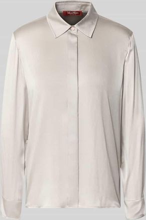 Max Mara Regular Fit Langarmbluse aus Seiden-Mix Modell XERO
