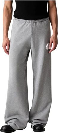 Maison Margiela Homme, Pantalons, Gris, Taille: M Wide Pantalons