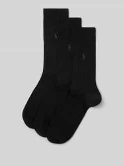 Ralph Lauren Socken aus Baumwoll-Mix im 3er-Pack