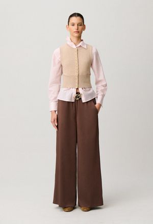 Claudie Pierlot Flie&szlig;ende Satinhose