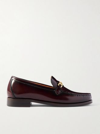 Tom Ford Mocassins En Cuir &Agrave; Ornements - Bordeaux
