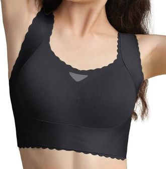 Generic Sous-v&ecirc;tement gainant pour femme avec fonctions de froncement, respirant, affaissement, r&eacute;duction des aisselles, soutien-gorge confortable et dos, Noi