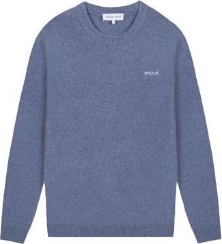 Maison Labiche Pull droit Amour brod&eacute; en laine vierge