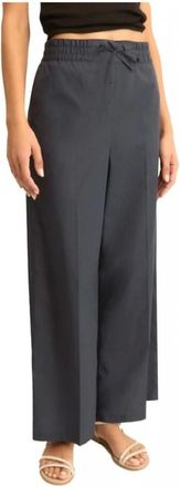 Marella Femme, Pantalons, Bleu, Taille: 46 FR Wide Pantalons