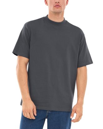 Johnny Urban Oversized Tshirt Herren & Damen Grau - Sammy - Heavy Basic Kurzarm T-Shirt Oversize - Enganliegender Kragen - Unisex - 100% Baumwolle - Einfarbig