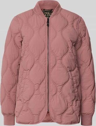 Superdry Steppjacke mit Stehkragen und Eingrifftaschen