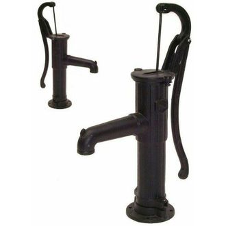 Apex Schwengelpumpe Gusseisen schwarz Handpumpe 55914 Handschwengelpumpe Gartenpumpe