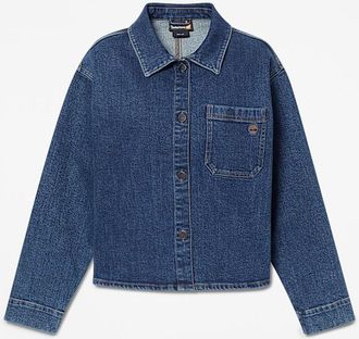 Timberland Hemdjacke aus Denim f&uuml;r Damen in Blau, Damen, Blau, Gr&ouml;&szlig;e