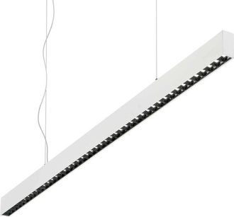Ideal Lux LED Dekorative lineare gerade Stangen-Pendelleuchte Wei&szlig;, 3000K