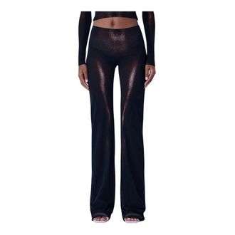 Jean Paul Gaultier Mesh Body Dust Print Hose - - Trousers - Damen - Schwarzk - M