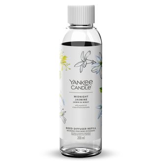 Yankee Candle Company Signature Nachf&uuml;llung f&uuml;r Diffusor mit Rattanst&auml;bchen | Midnight Jasmine | 200ml | bis zu 20 Wochen Duft Frauen