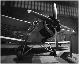 Wallario Poster - Klassiker der Luftfahrt in Premiumqualit&auml;t, Gr&ouml;&szlig;e: 40 x 50 cm