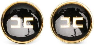 Elisabetta Franchi Femme, Accessoires, Jaune, Taille: ONE Size Boucles doreilles avec logo