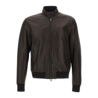 Tagliatore Lederjacke - - Jackets - Herren - Schwarzk - XL