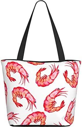 AOOEDM Sac &agrave; provisions pour dames de peinture aux crevettes 13x11x7in.Le cadeau parfait pour la Saint-Valentin.Cest de la Saint-Valentin pour maman, fille, 