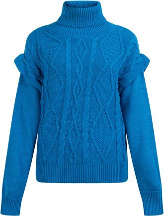 Mymo Strickpullover Damen K&Ouml;NIGSBLAU