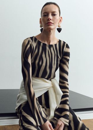 Mango Boucles doreilles pendantes r&eacute;sine or - Femme - Taille unique - MANGO