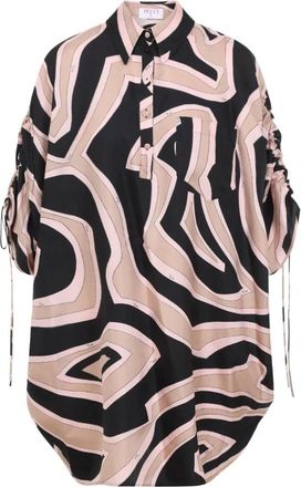 Pucci Femme, Blouses et Chemises, Multicolore, Taille: 42 FR Robe Mini en Soie