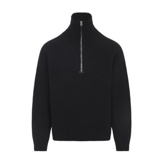Tom Ford Pullover mit halbem Rei&szlig;verschluss - - Knitwear - Herren - Schwarzk - L