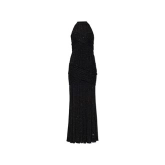 Balmain Kleid mit Paillettenbesatz - - Dresses - Damen - Schwarzk - M