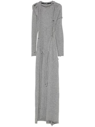 Ottolinger robe longue &agrave; bretelles - Gris