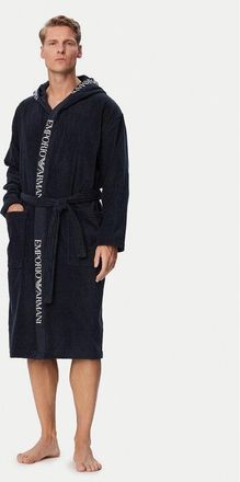 Emporio Armani Bademantel EM002255 AF25032 UB102 Dunkelblau