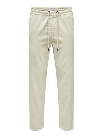 Only & Sons Herren Sweatpant ONSLINUS TAP Corduroy 0185 Pant - Tapered Fit S-XXL, Gr&ouml;&szlig;e:XL, Farbe:22029790 Silver Lining