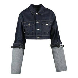 Coperni Hybrid Denim Short Jacket - - Jackets - Damen - Blau - XS