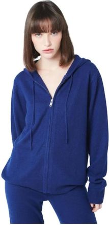 Les Tricots de L&eacute;a Femme, Sweatshirts et sweats &agrave; capuche, Bleu, Taille: 38 FR Maille