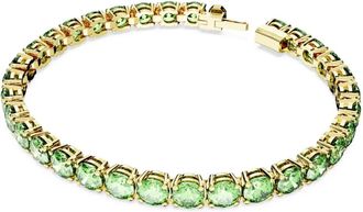 Swarovski Femme, Accessoires, Jaune, Taille: ONE Size Bracelet en m&eacute;tal orn&eacute; de pierres
