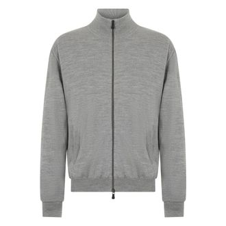Fedeli Homme, Sweatshirts et sweats &agrave; capuche, Gris, Taille: L Gilet Zipp&eacute;