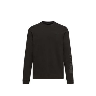 Moncler T-shirt manches longues &agrave; logo en coton