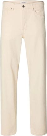 Selected Homme, Jeans, Beige, Taille: W33 Loose Ben Summer Jeans