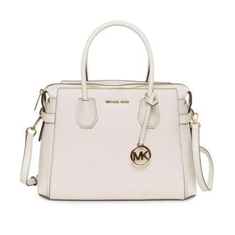Michael Kors Femme, Sacs, Beige, Taille: ONE Size Sac &agrave; main en cuir avec poign&eacute;e sup&eacute;rieure et bandouli&egrave;re amovible
